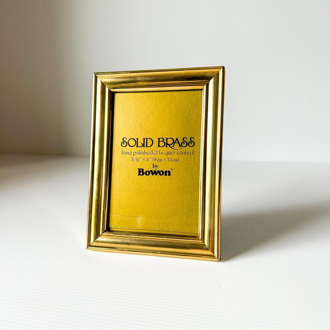 Brass Picture Frame, Solid Brass Photo Frame, Hand Polished & Lacquer ...