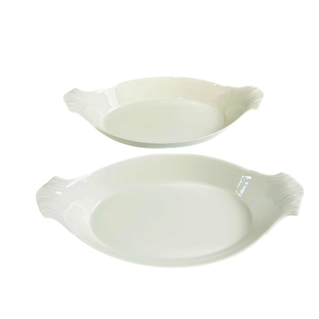 Vintage APILCO French Porcelain Au Gratin Dishes - Antique White - Etsy