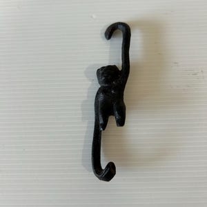 Vintage Cast Iron Monkey Hook Figurine. Collectible Home Decor. Animal ...