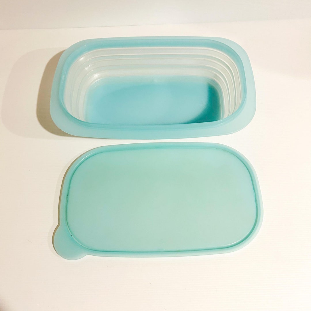 Vintage 1970's Tupperware , Baby Blue Large Go Flex Collapsible ...