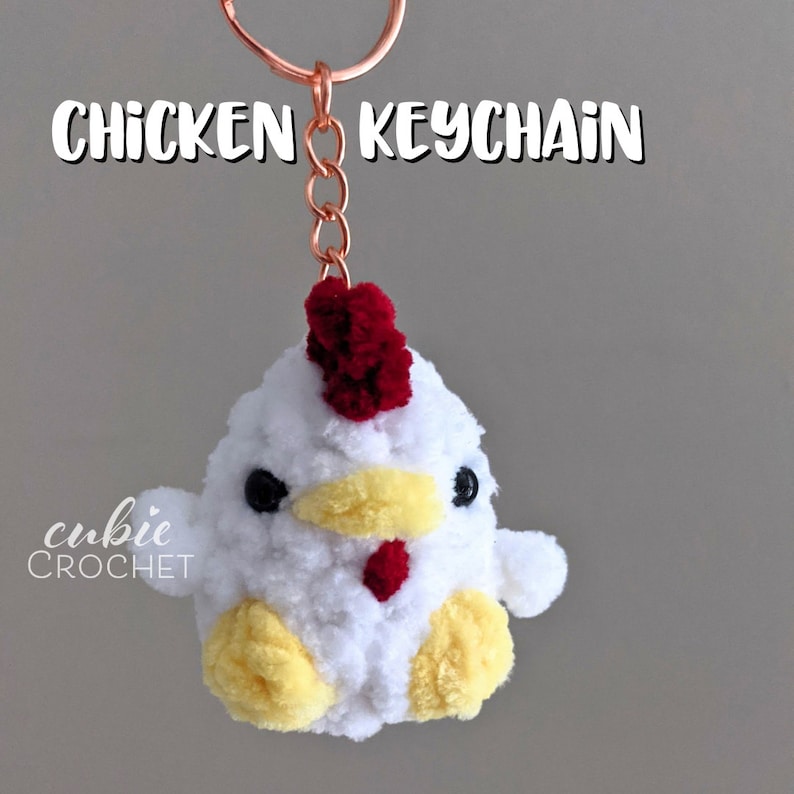 Bird Keychains Crochet Pattern PDF | Instructions ONLY | Chick, Chicken ...