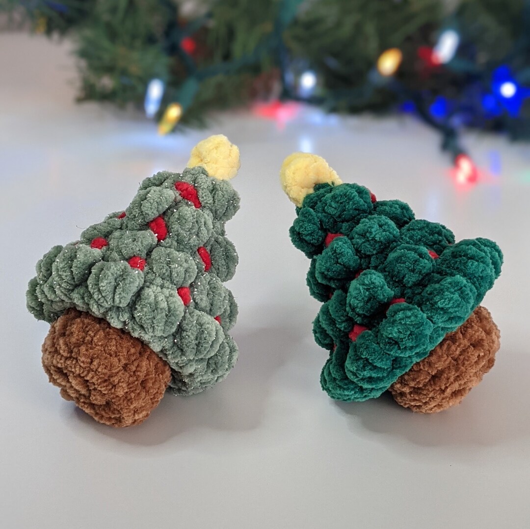Crochet Christmas Tree Pop Plushie | Soft Fidget Toy - Etsy