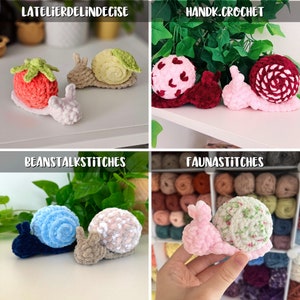 Spiral Snail Crochet Pattern PDF | Multiple Shell Styles | Instructions ...