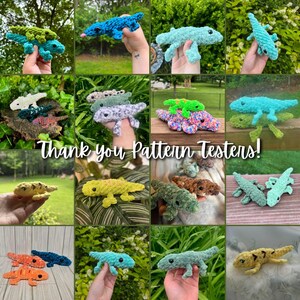 Little Lizard Crochet Pattern PDF | No Sew Lizard Amigurumi Pattern ...