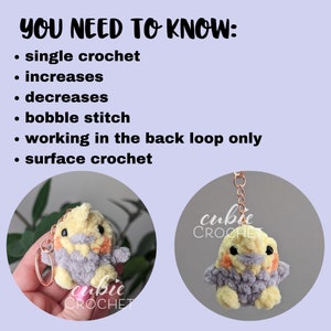 Bird Keychains Crochet Pattern PDF 5in1 | Keychain Plushies Pattern ...