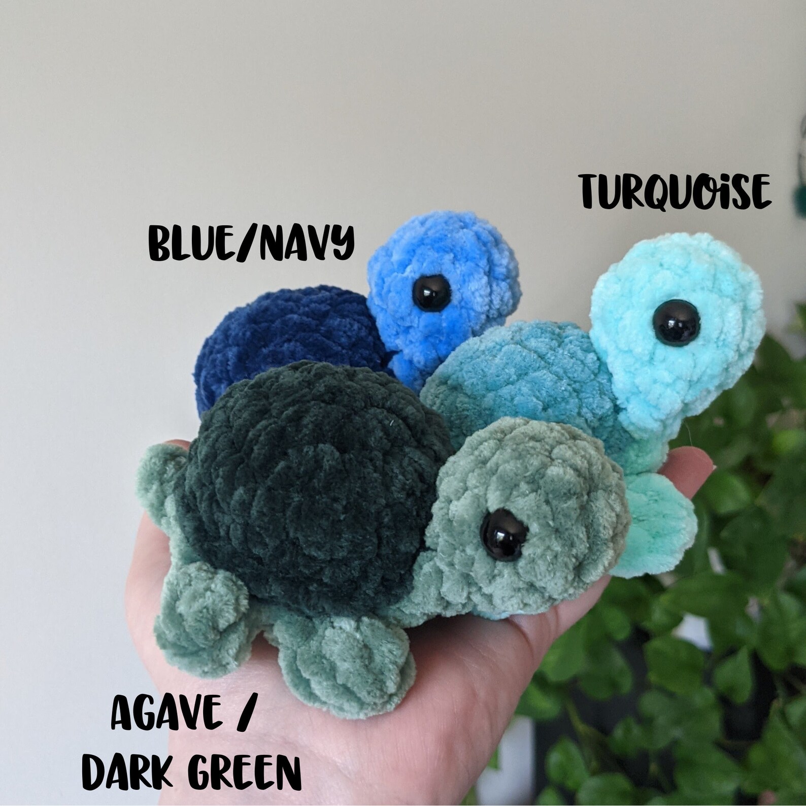 Crochet Turtle Plushie Small Soft Turtle Friend - Etsy