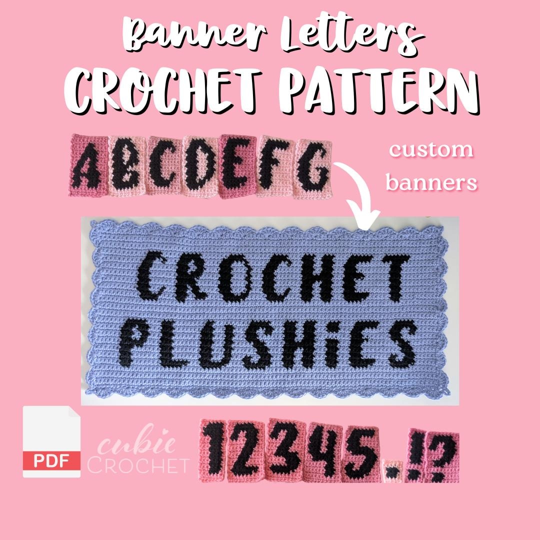 Banner Letters Crochet Pattern PDF | Customizable Crochet Tapestry ...