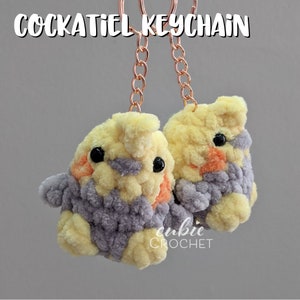 Bird Keychains Crochet Pattern PDF 5in1 | Keychain Plushies Pattern ...
