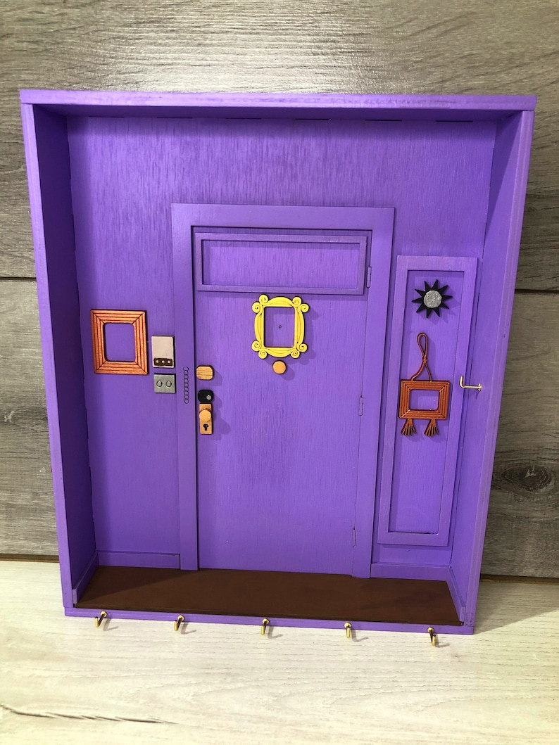 Monica's Purple Door From FRIENDS/ Friends Key Holder/ - Etsy