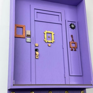 Monica's Purple Door From FRIENDS/ Monica's Door/ Wall Key Holder ...