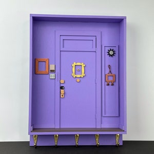 Monica's Purple Door From FRIENDS/ Monica's Door/ Wall Key Holder ...