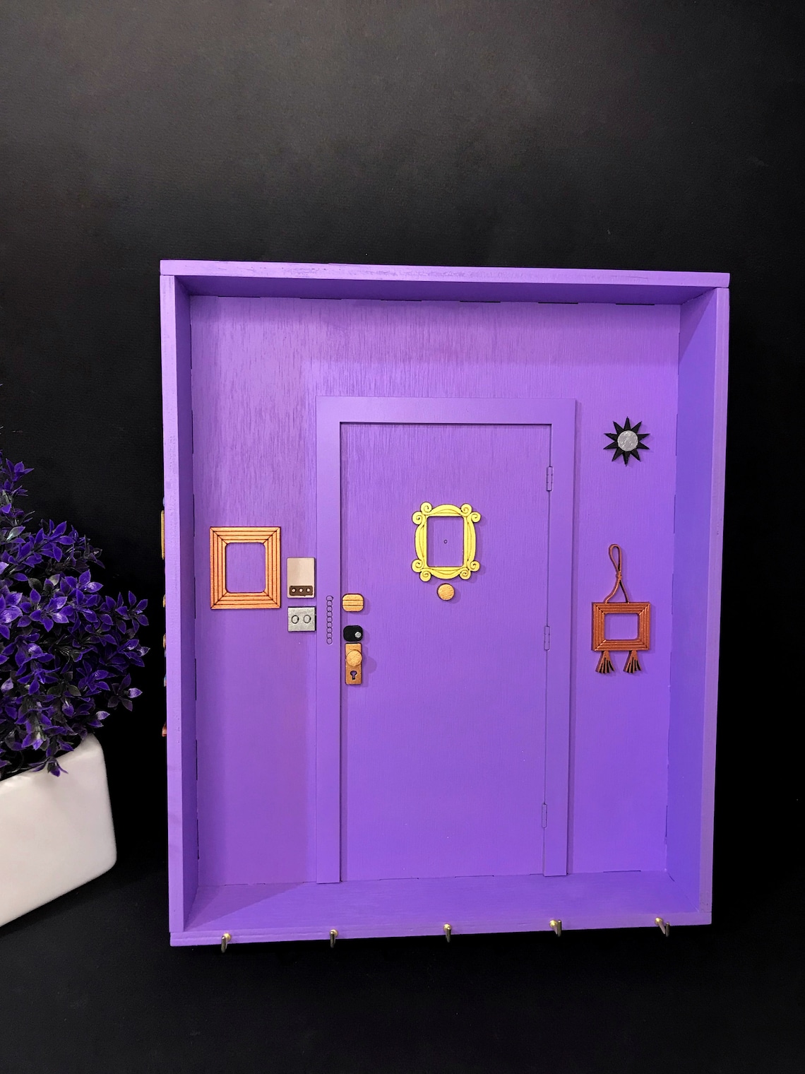 Monica's Purple Door From FRIENDS/ Friends Key Holder/ - Etsy