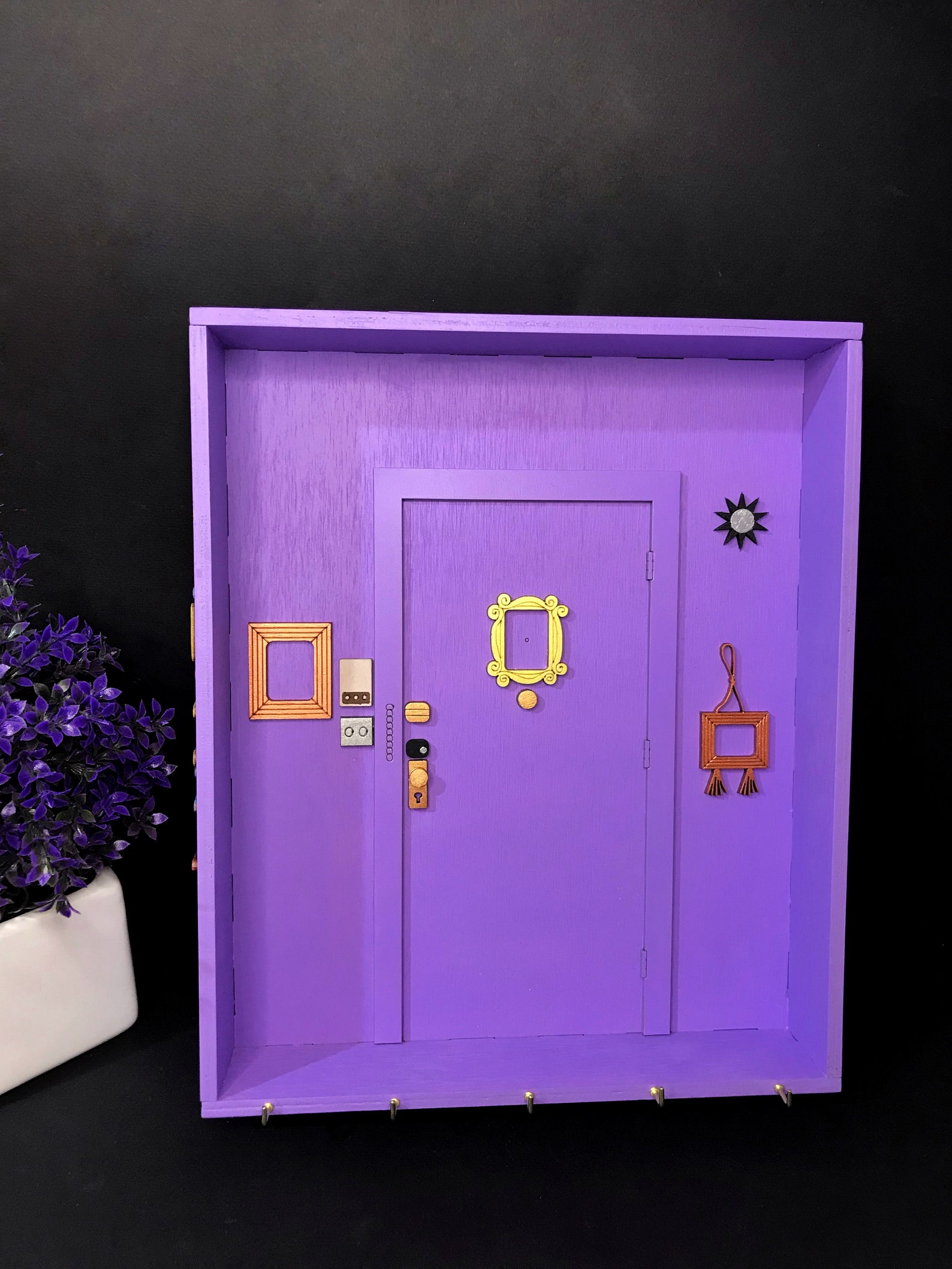 Monica's Purple Door From FRIENDS/ Friends Key Holder/ - Etsy