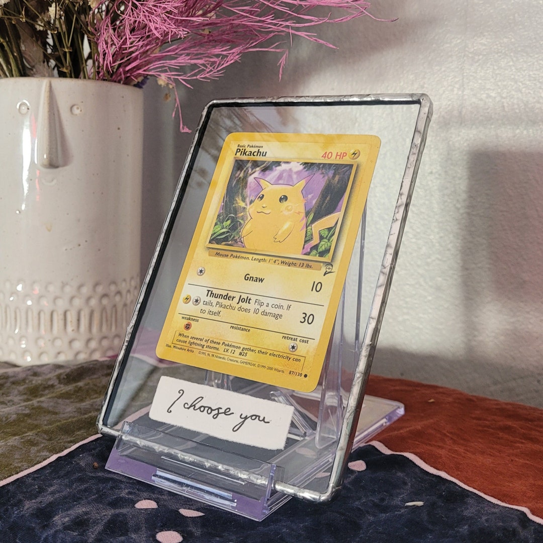 Pokemon Card in Glass HANDMADE TO ORDER personalised - Etsy