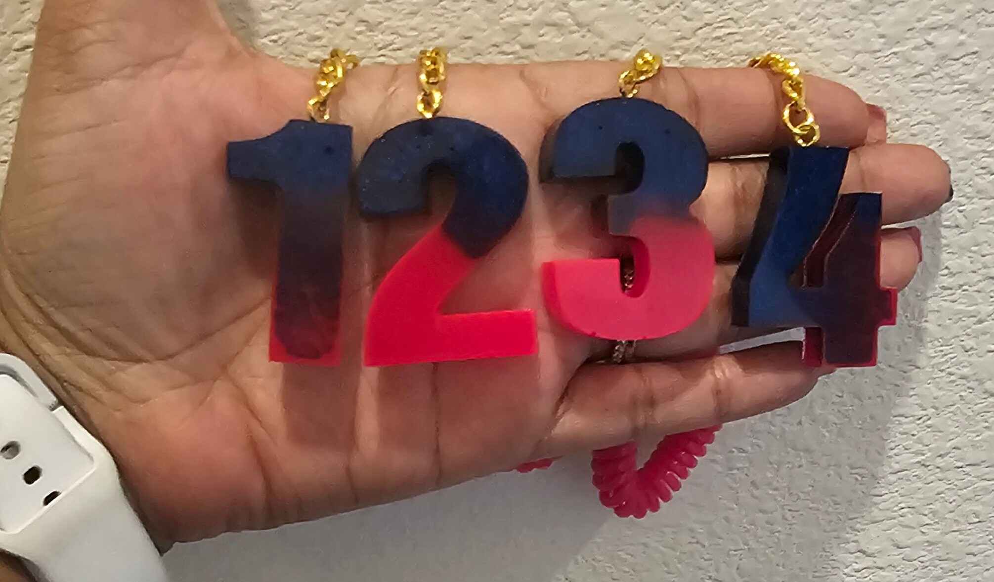 Delta Psi Rho Sorority Line Number Keychains - Personalized Greek Life ...