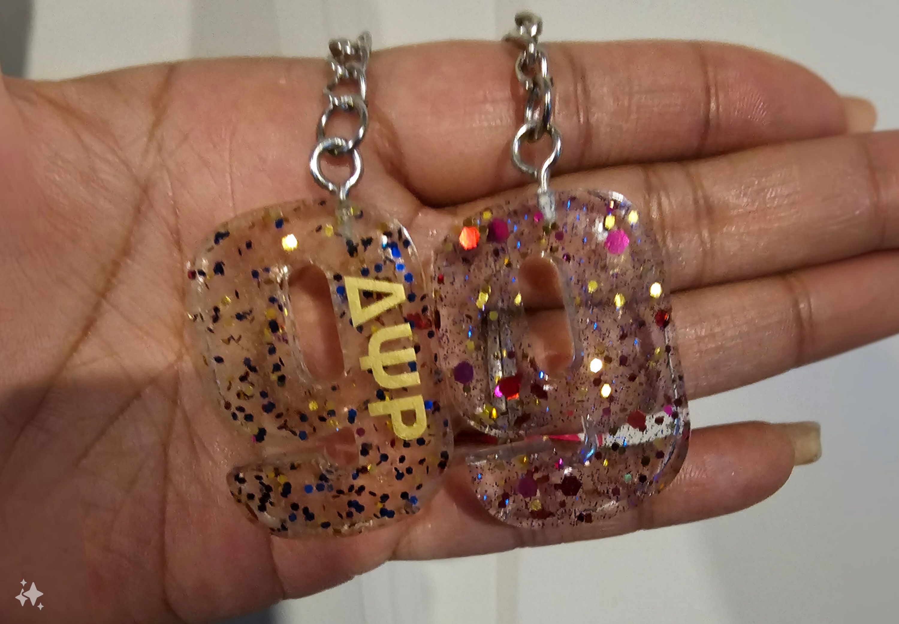 Delta Psi Rho Sorority Line Number Keychains - Personalized Greek Life ...