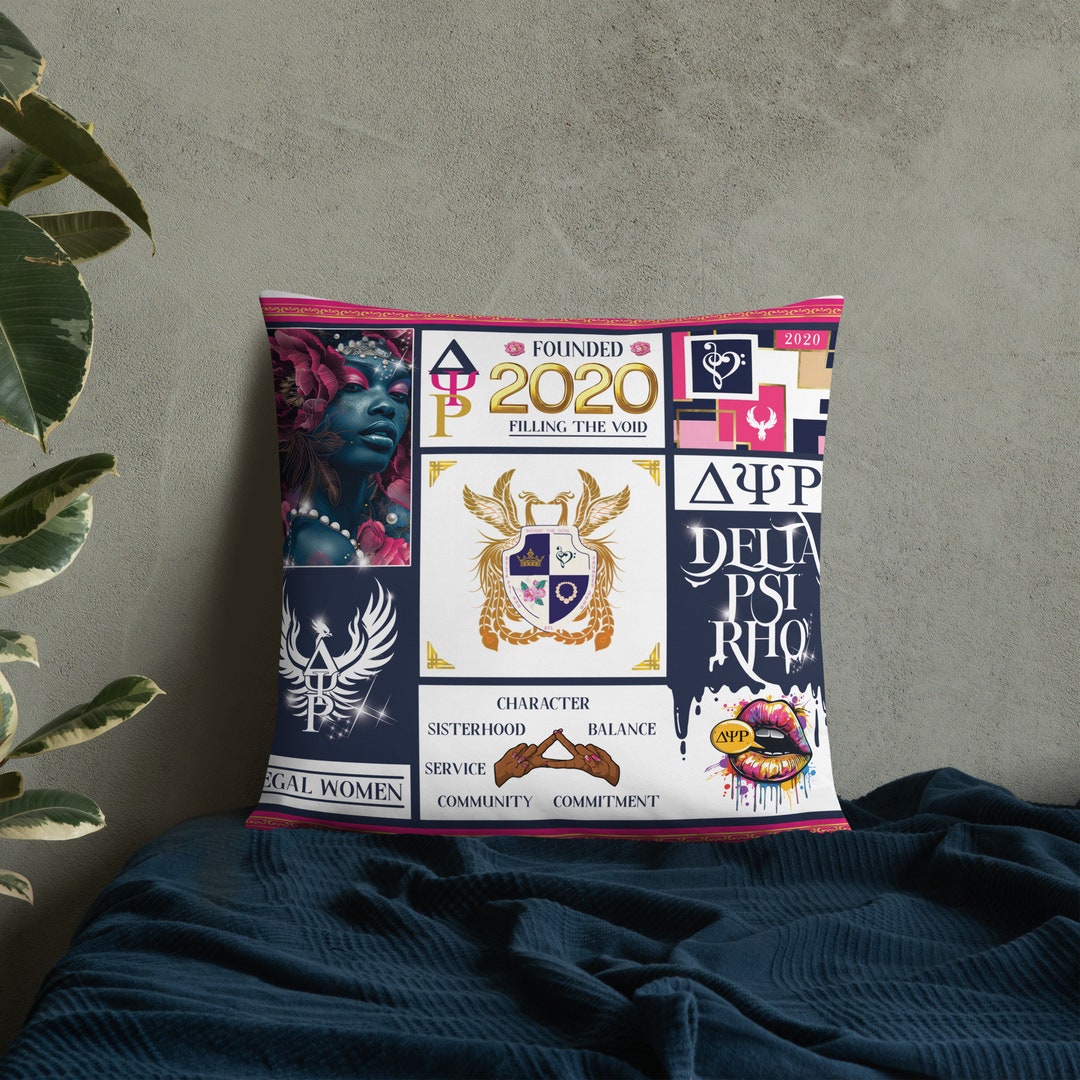 Delta Psi Rho Throw Pillow, DPR Pillows - Etsy