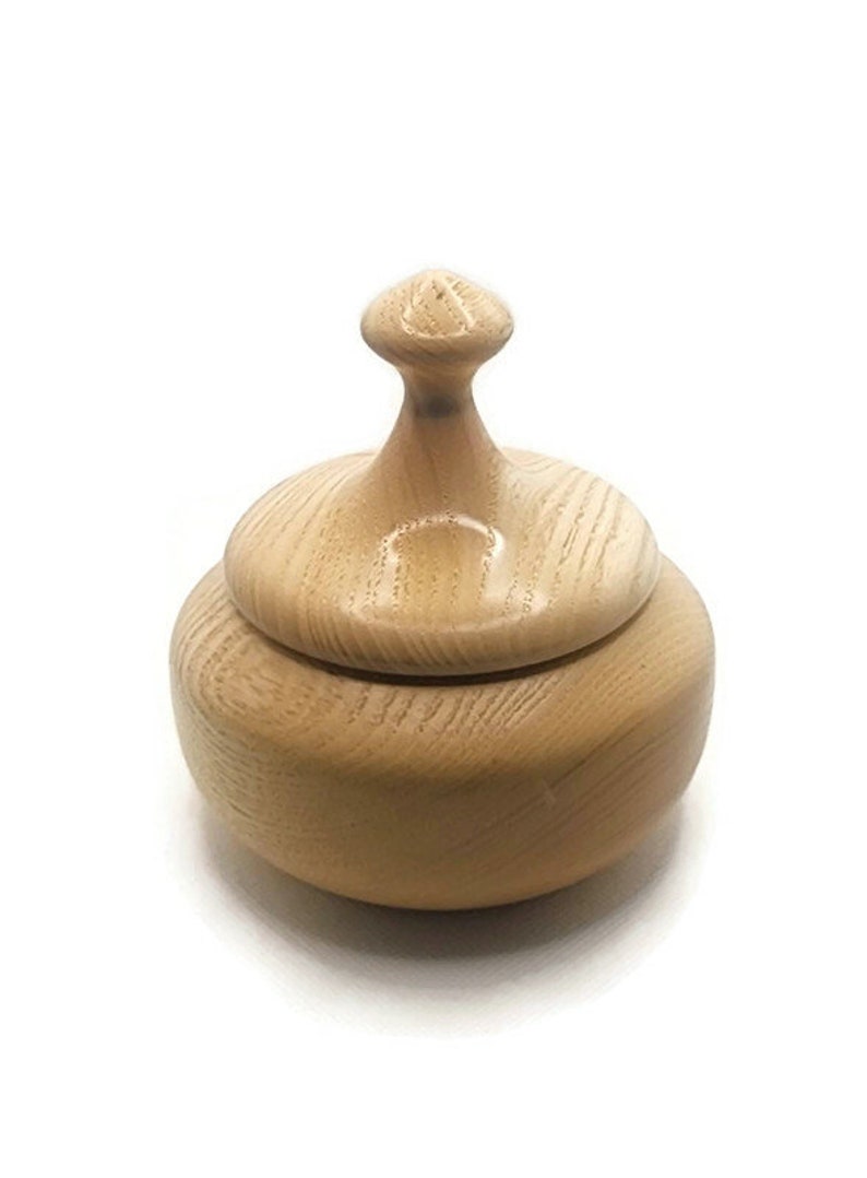 Hand-turned Wooden Container With Lid - Elegance and Functionality ...