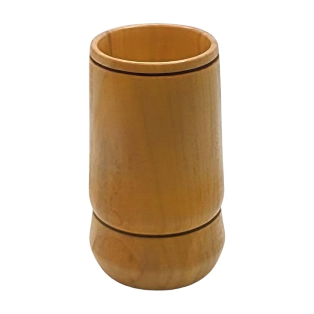 Hand-turned Wooden Cup | Natural Wood Holder | Rustic Desk Organizer ...