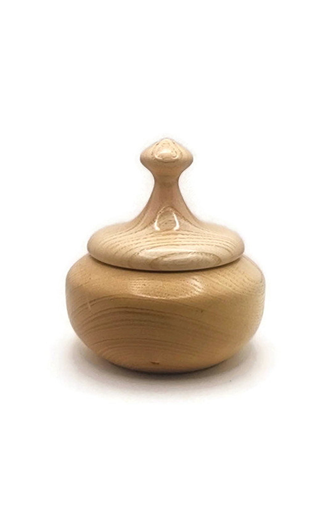 Hand-turned Wooden Container With Lid - Elegance and Functionality ...