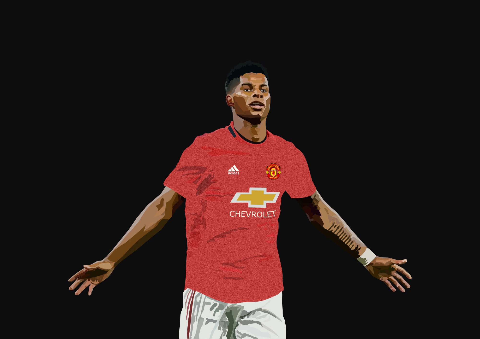 Marcus Rashford - Poster - Download - A4 - A3 - PDF - Printable ...