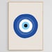 Evil Eye Print, Blue Evil Eye, Greek Evil Eye, Turkish Evil Eye Art ...