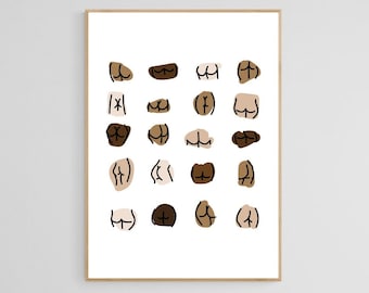 Butt Bum Line Art - Etsy