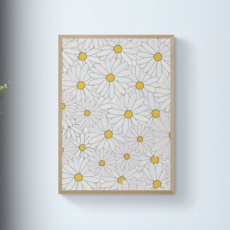 Daisy Print - Etsy