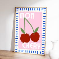 Pink&red Strawberry Collage Digital Wall Art/poster - Etsy