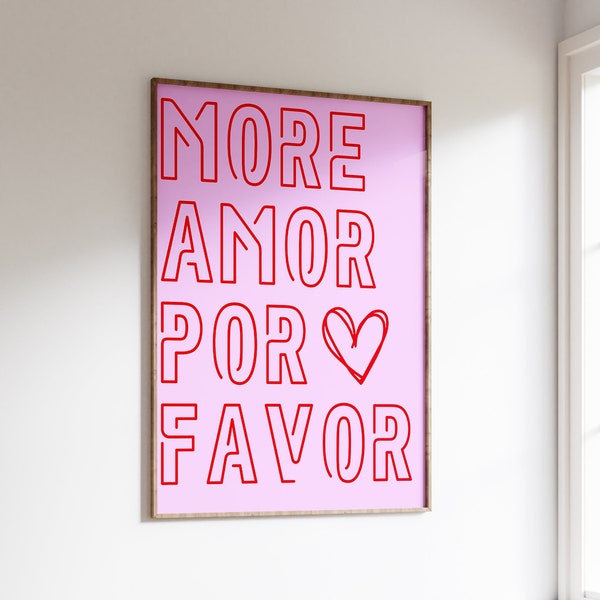 More Amor Wall Art - Etsy