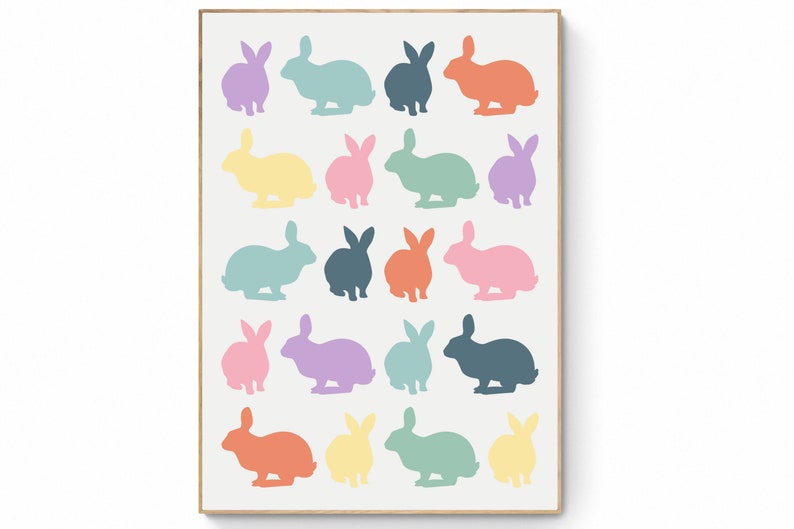 Easter 8 Printables Gallery Wall Art Set Minimalist Spring - Etsy
