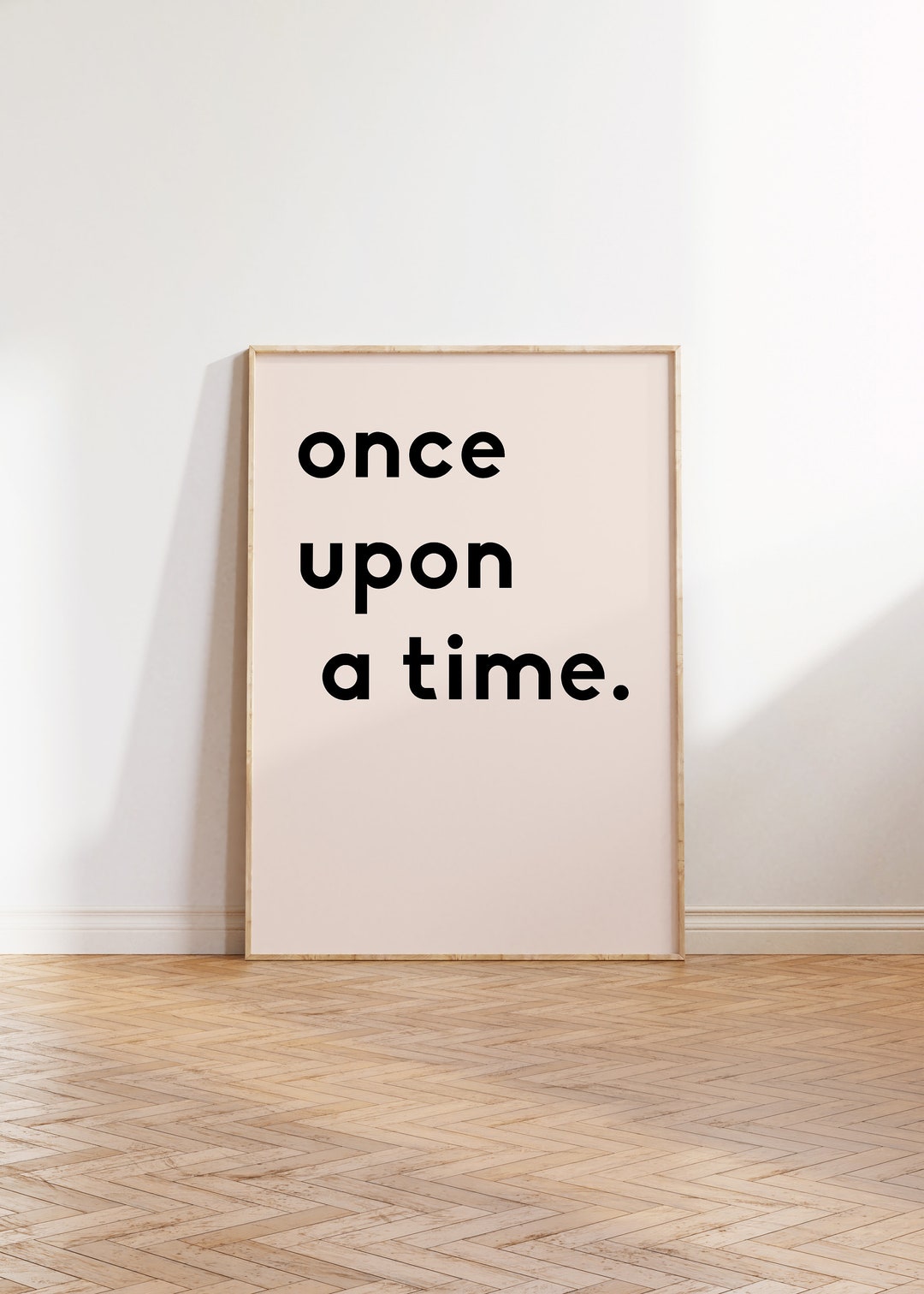 Once Upon a Time Printable, Kids Reading Book, Playroom Wall Decor ...