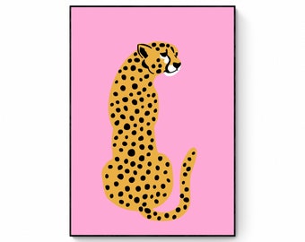 Pink Leopard Print | Etsy