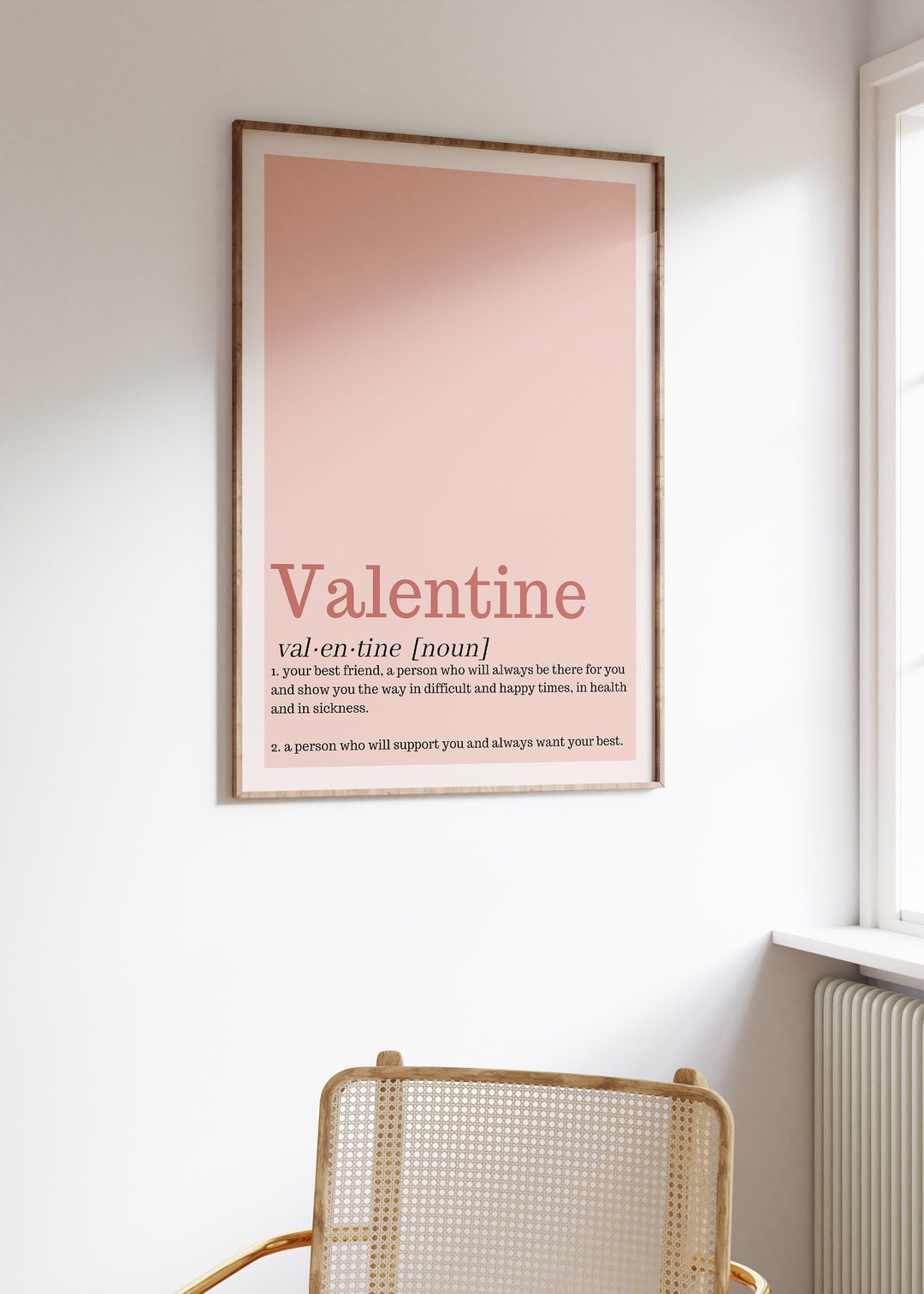 Valentine Definition Print, Valentines Day Decor, Valentines Day ...