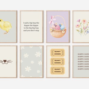Easter 22 Printables Gallery Wall Art Set, Colorful Spring Art Prints ...