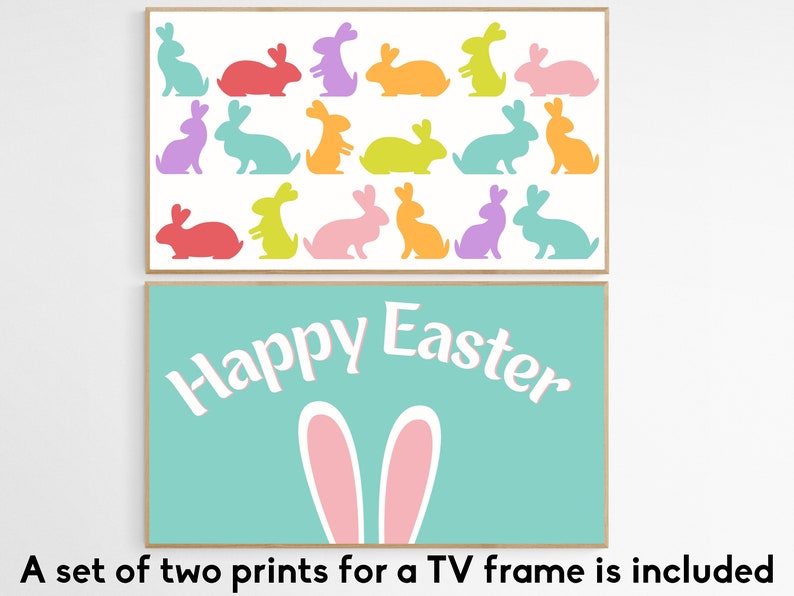 Easter 10 Printables Gallery Wall Art Set Colorful Spring Art - Etsy
