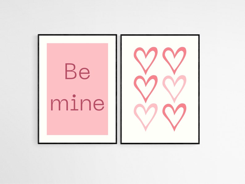 Valentines Day Decor Set of 8 PRINTABLES, Valentines Printables ...
