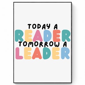 Reading Corner Printable Set of 6, Quote Playroom, Classroom Decor ...