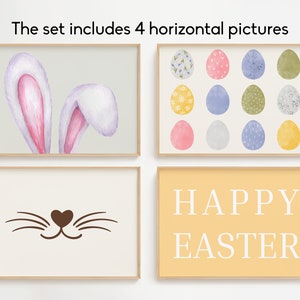 Easter 22 Printables Gallery Wall Art Set, Colorful Spring Art Prints ...