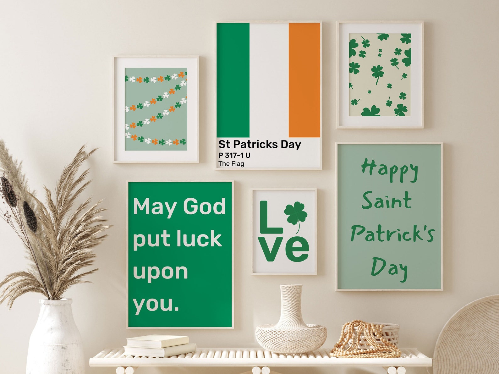 St.patricks Day Decor Set of 12 Printables, Trendy St Patrick's Day ...