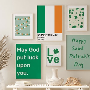 St.patricks Day Decor Set of 12 Printables, Trendy St Patrick's Day ...