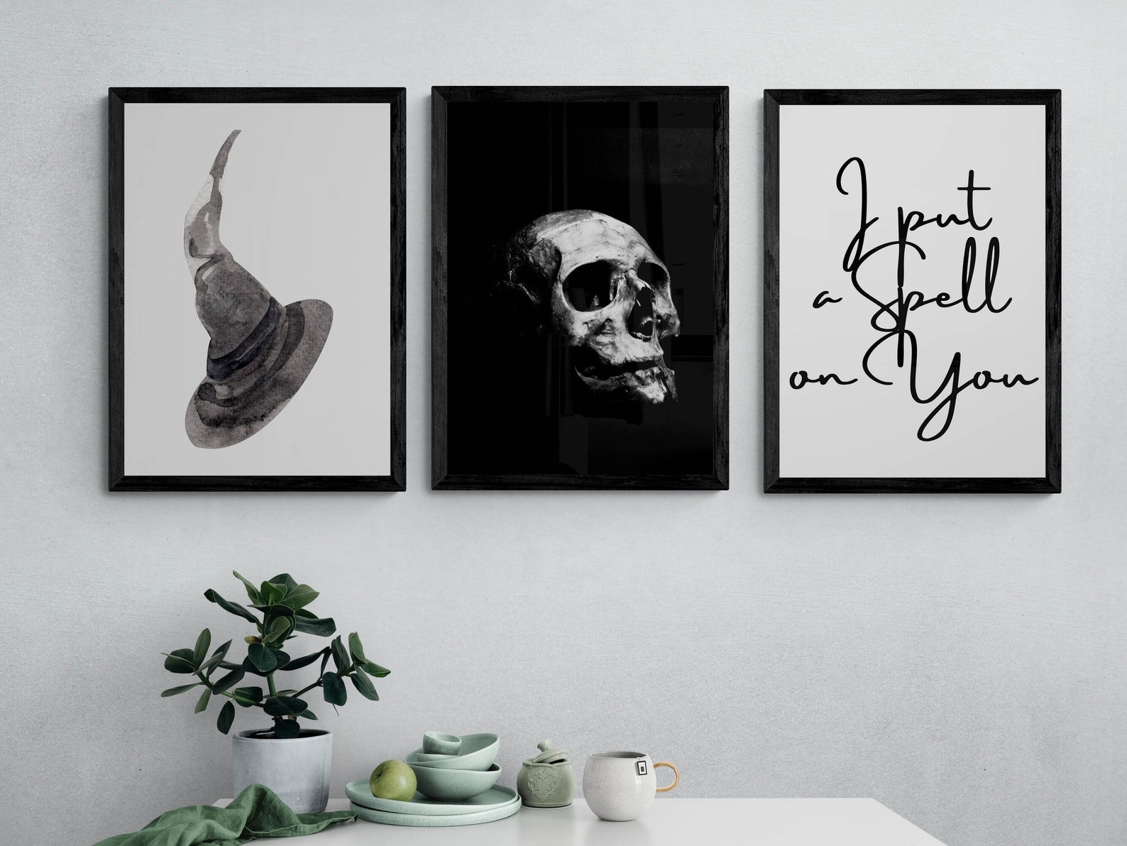 Halloween Set of 6 Prints Halloween Wall Art Halloween - Etsy