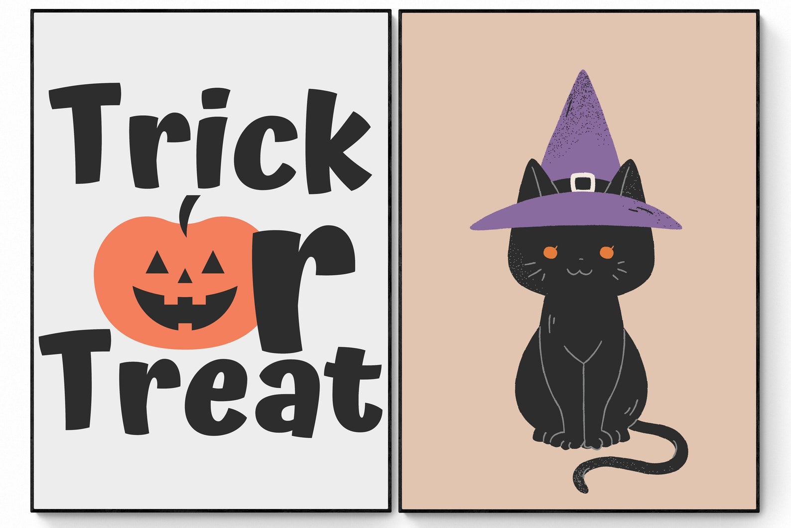 Boho Halloween Decor Set of 17 Prints, Cute Fall Decor, Modern ...