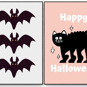 Boho Halloween Decor Set of 17 Prints, Cute Fall Decor, Modern ...