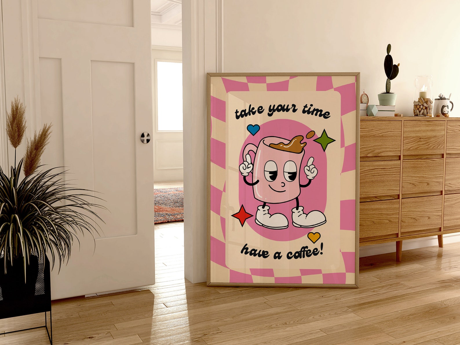 Coffee Break Print Coffee Art Print Kitchen Digital Prints Coffee ...