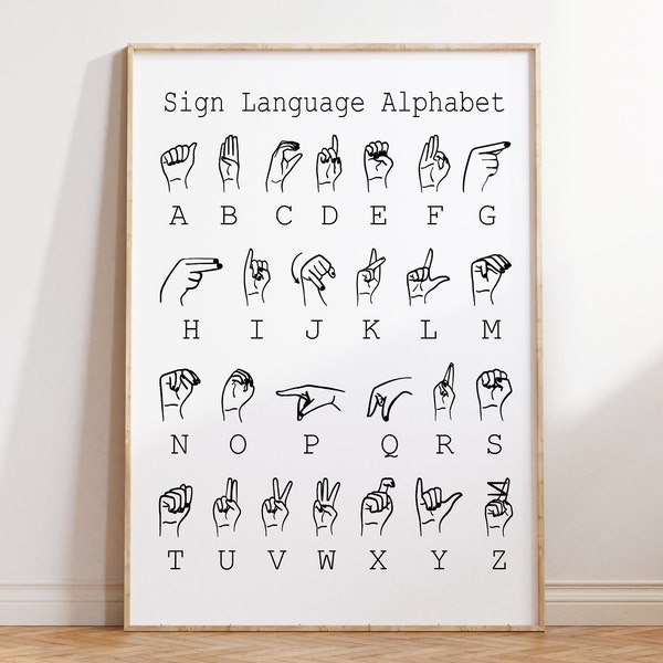 Sign Language Art - Etsy
