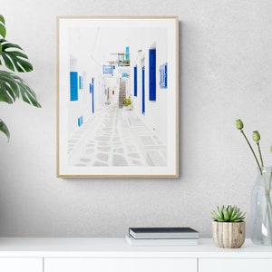 Mykonos Print Set of 3, Travel Art Print, Greece Art Print, Landscape ...