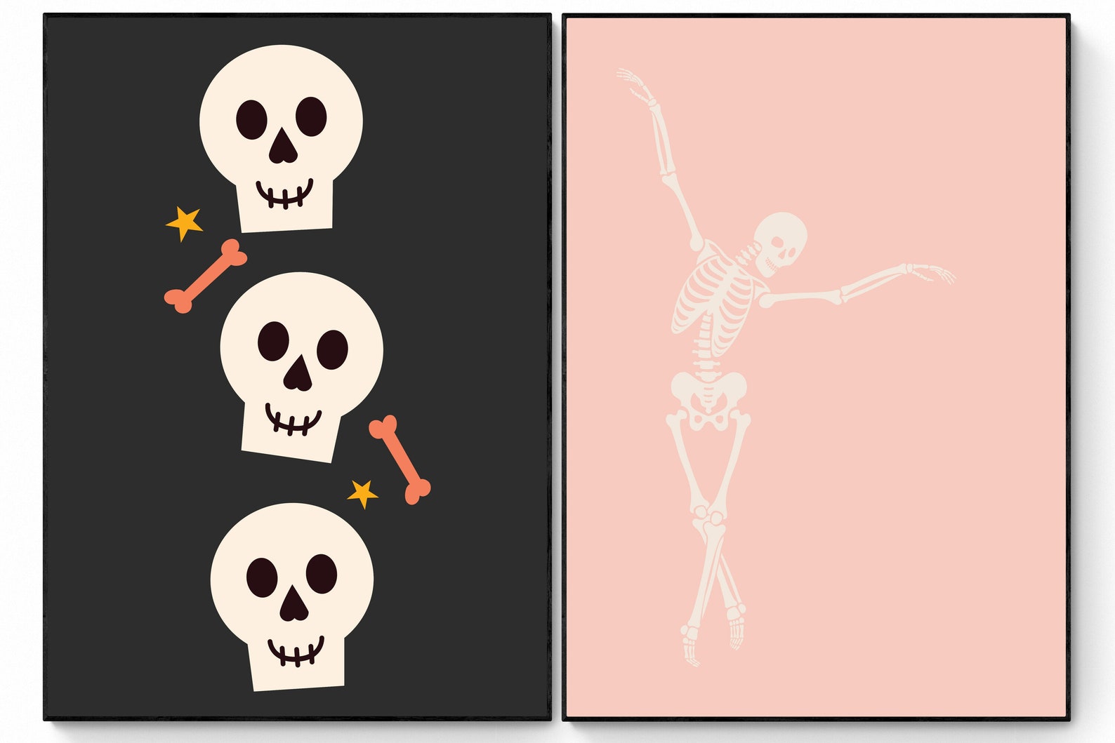 Boho Halloween Decor Set of 17 Prints, Cute Fall Decor, Modern ...