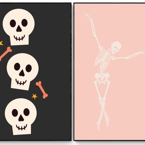 Boho Halloween Decor Set of 17 Prints, Cute Fall Decor, Modern ...