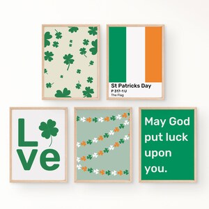 St.patricks Day Decor Set of 12 Printables, Trendy St Patrick's Day ...